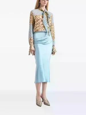 Nina Ricci Draped Midi Skirt