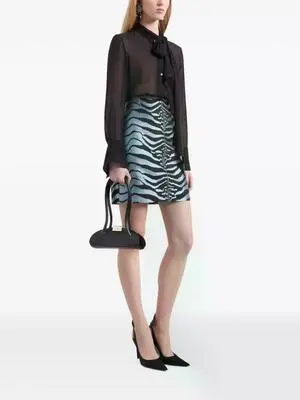 Nina Ricci Lavallière Pussy-bow Silk Shirt