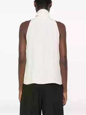Alberta Ferretti Ruffled Halterneck Top