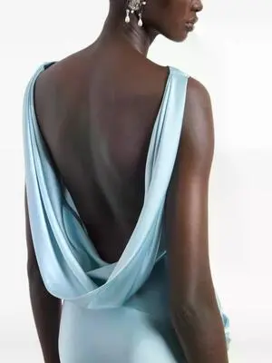 Nina Ricci Asymmetrical Open-back Midi Dress