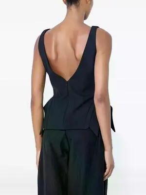 RÓHE Sleeveless Side-panel Top