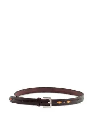 Orciani Embellished Leather Belt - Brown