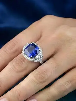 HYT JEWELRY Tanzanite And Diamond Ring