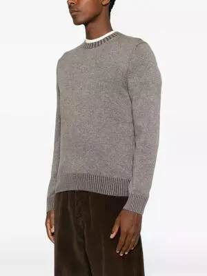VENGERA Ribbed-knit-trim Sweater