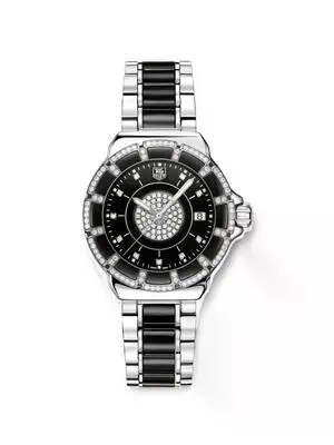 Tag Heuer Formula 1 37mm Watch With Crystal Embellishments - Black