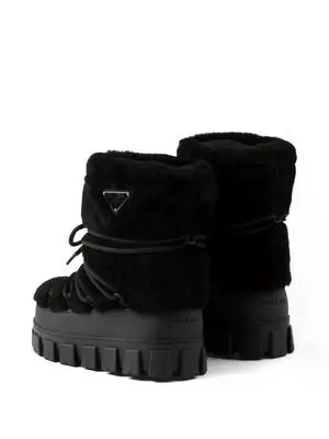 Prada Shearling Après Ski Booties