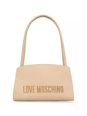Moschino Logo-plaque Tote Bag - Neutrals