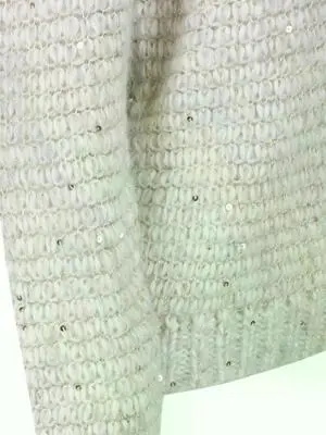 Herno Sequin-embellished Chunky-knit Sweater