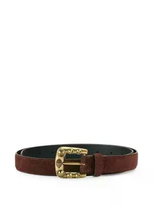 Kurt Geiger Maddox Crystal-embellished Eagle-head Belt - Brown