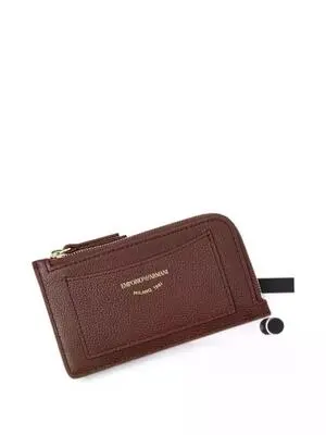 Emporio Armani Logo-print Pebbled-leather Wallet