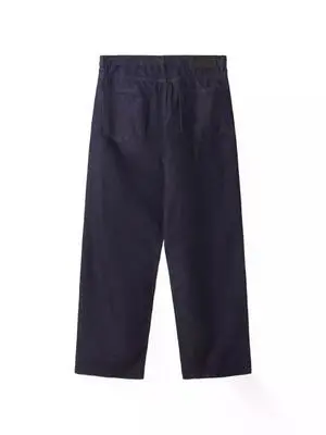 Maison Kitsuné Logo-patch Wide-leg Jeans - Blue
