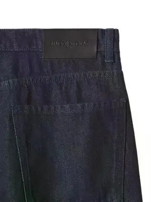 Maison Kitsuné Logo-patch Wide-leg Jeans