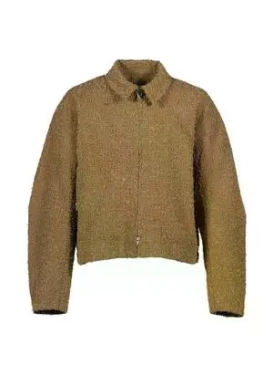 FILTH Textured Zip-up Jacket - Brown