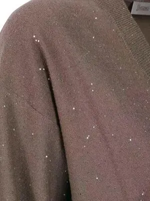 Herno Sequin-embellished V-neck Sweater