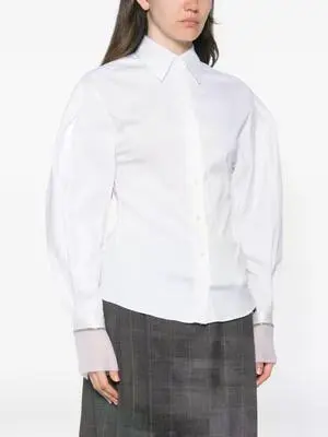 Brunello Cucinelli Puff-sleeve Button-down Shirt