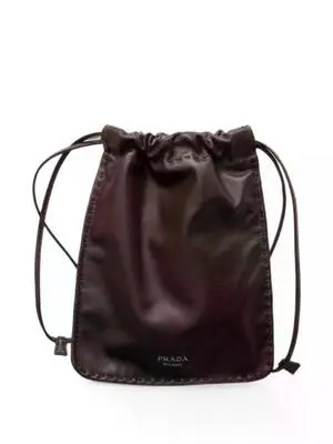 Prada Nappa-leather Smartphone Pouch - Brown