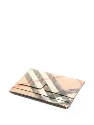 Burberry Vintage Check Leather Card Case