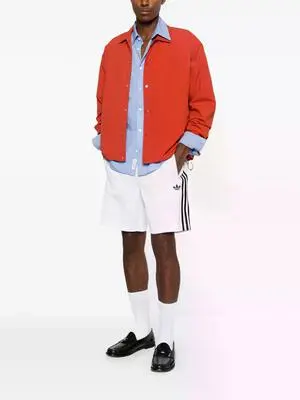 Adidas Side-stripe Logo-print Shorts