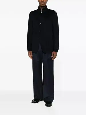 Zegna Mandarin-collar Patch-pocket Jacket