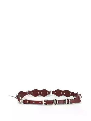 Isabel Marant Étoile Bolton Eyelet-embellished Leather Belt - Red