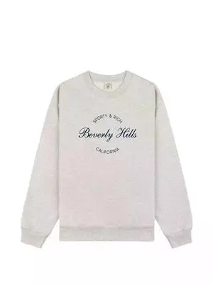 SPORTY & RICH Beverly Script Logo-embroidered Sweatshirt