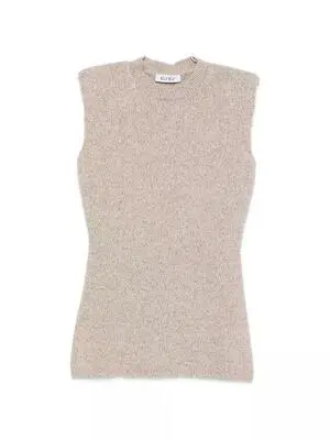 ELY ELY Padded-shoulder Vest - Neutrals