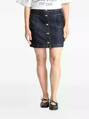 Tommy Hilfiger Button-up Denim Mini Skirt - Blue