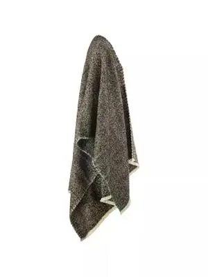 Brunello Cucinelli Herringbone-weave Fringed Wool Cape
