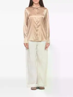 Peserico Satin-finish Long-sleeve Shirt