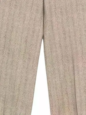 CIRCOLO 1901 Herringbone-pattern Straight-leg Trousers