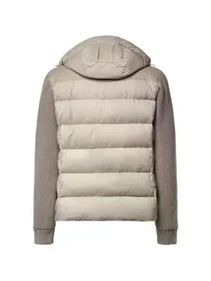 MOORER Allori Padded Panel Jacket With Ribbed Sleeves