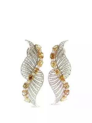 HYT JEWELRY Wing Diamond Earrings - Silver