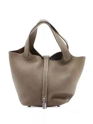 Hermès 2024 Clemence Picotin Lock 18 Handbag - Neutrals