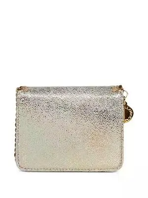 Stella McCartney Falabella Shaggy Deer Wallet - Silver