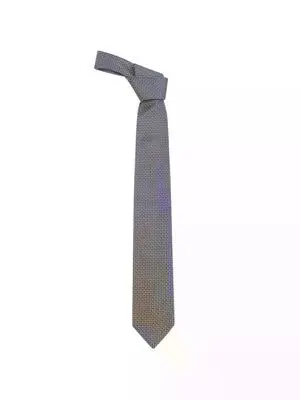 LARDINI Silk Paisley Tie - Blue