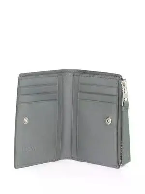 Loewe Puzzle Slim Compact Wallet In Supple Grained Calfskin