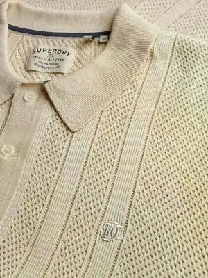 Superdry Knitted Textured Polo Shirt