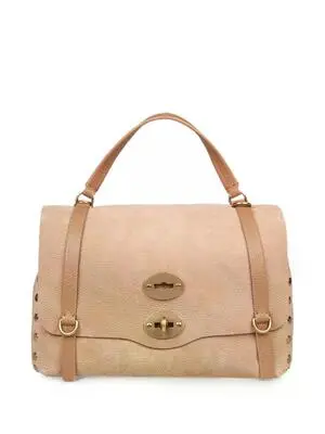 ZANELLATO Postina Re Jones Nabuck-leather Tote Bag - Neutrals