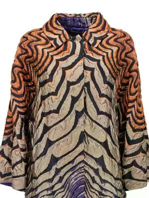 Alberta Ferretti Abstract Pattern Coat