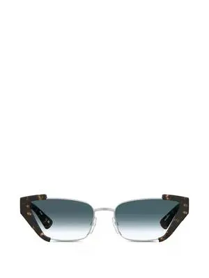 Moschino Cat Eye Frame Sunglasses With Tortoiseshell Effect - Brown