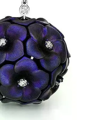 SABOO FINE JEWELS Diamond Flower Earrings - Silver