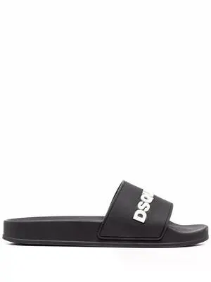 Dsquared2 Logo-print Slides - Black