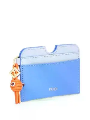 Fendi Ff Diamonds Card Case - Blue