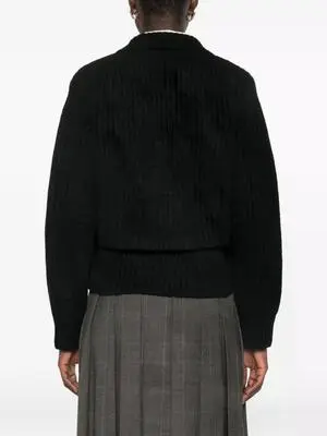 Sacai Double-breasted Ribbed Cardigan