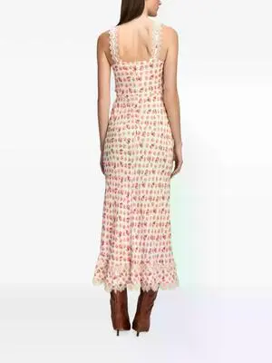 Cinq À Sept Stevie Lace-trim Ruched Maxi Dress