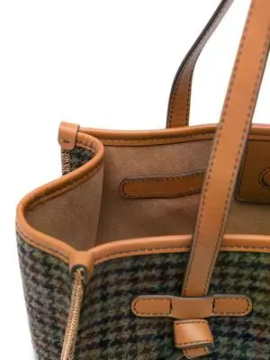 GIANNI CHIARINI Marcella Houndstooth-pattern Tote Bag