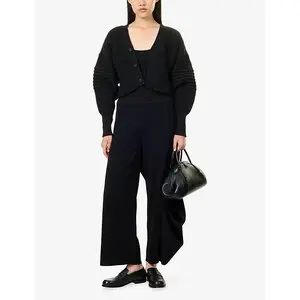 CFCL Gauge Cropped Knitted Cardigan