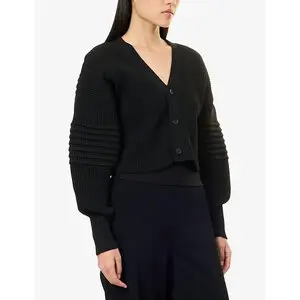 CFCL Gauge Cropped Knitted Cardigan