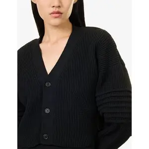 CFCL Gauge Cropped Knitted Cardigan