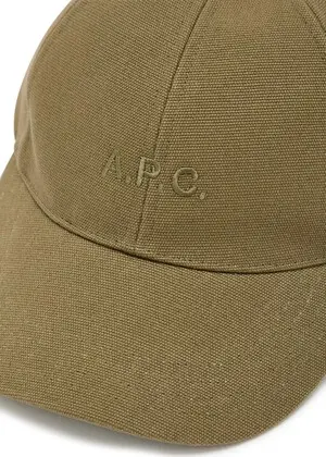 A.p.c. Casquette Charlie Logo-embroidered Canvas Cap
